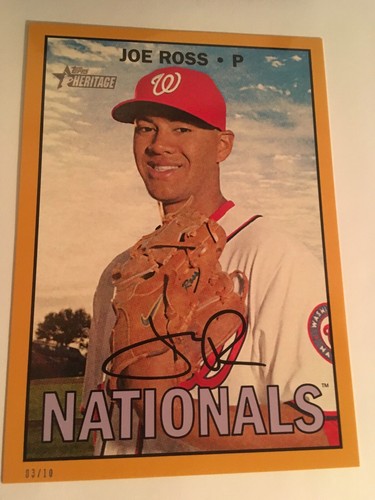 2016 Topps Heritage High Number - Joe Ross #541 5x7 Gold /10 for sale ...