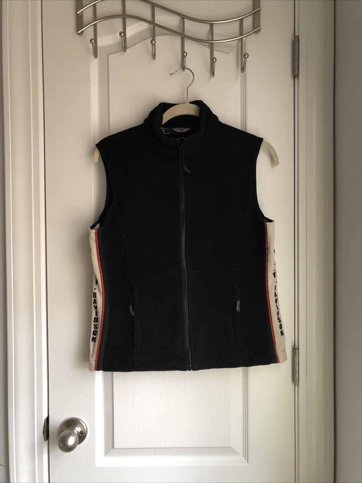 Harley Davidson Motorcycle Fleece Vest Black Women's … - Gem