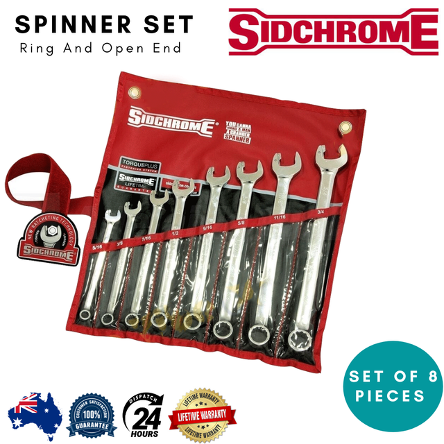 Sidchrome 8 Piece A/f Ratcheting Speed Spanner Set Scmt22499 for sale ...