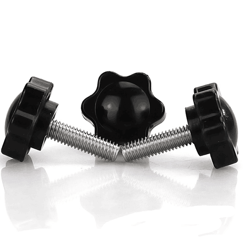 M10 knob screw handle plastic head bolt thread nails 6-stars rotating ...