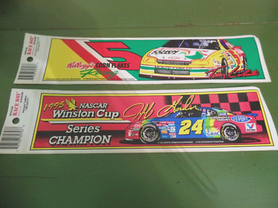 Jeff Gordon , 1995 and Terry Labonte, 1996 BUMPER STICKERS-ONE MONEY ...