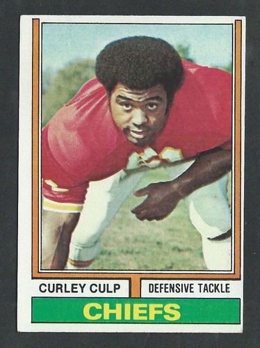 1974 Topps #433 CURLEY CULP Kansas City Chiefs CREASE FREE | eBay