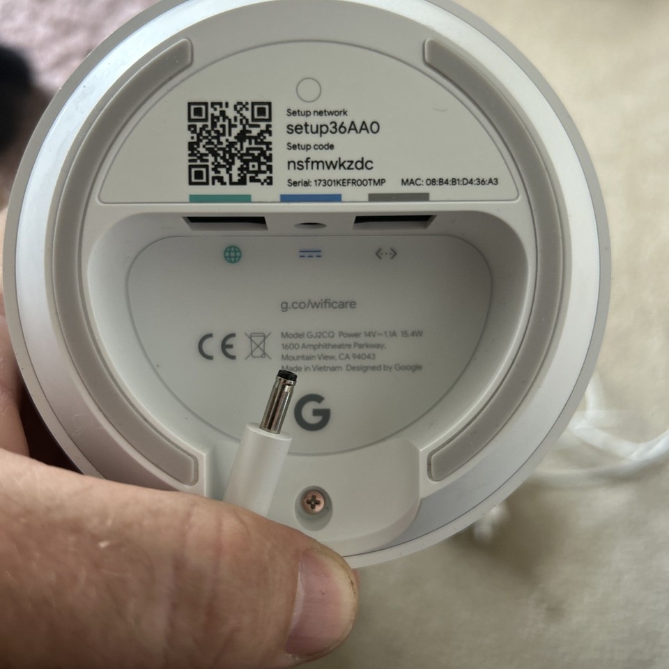 Google Nest WiFi System – H2D Router + GJ2CQ plus 2 x AC1304 extenders ...