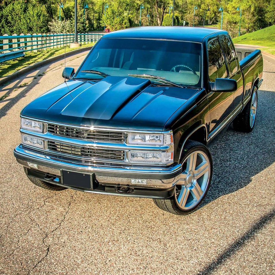 Fits 88-98 Chevy Gmc C10 C/K Silverado Led Tube Clear Bumper Lights ...