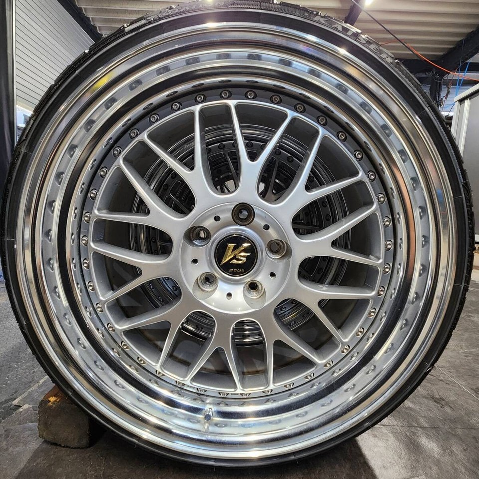 JDM WORK VS-XX Deep Rim/Step Rim for Vellfire Crown Fuga Alphard Elgra ...