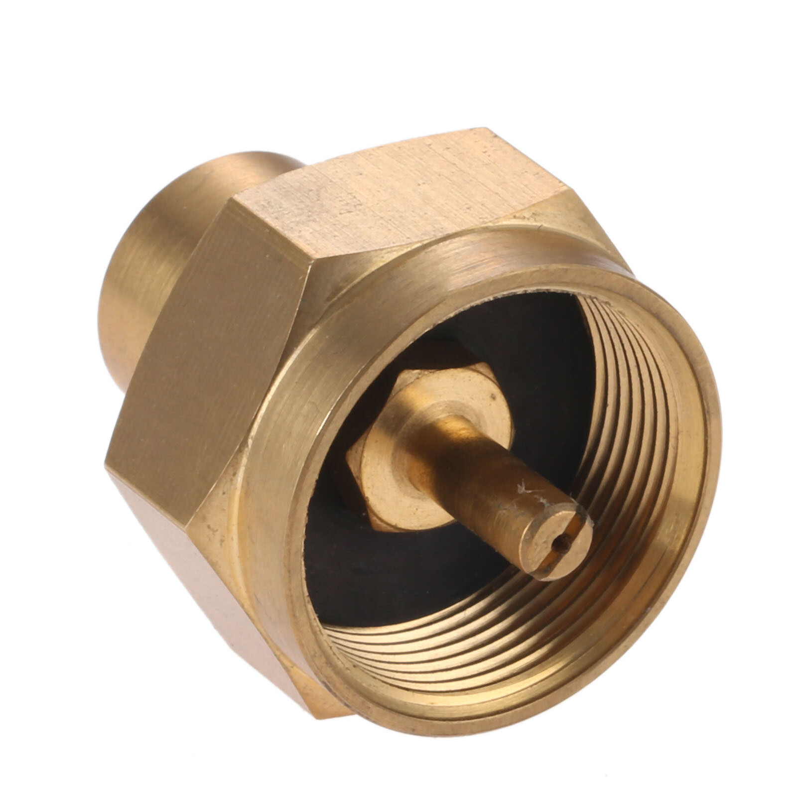 Brass 1LB Propane Gas Bottle Refill Adapter Connector 1/4" NPT Grill ...