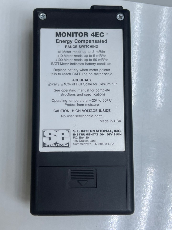 S.E International Radiation Alert Monitor 4EC 0-500cpm | eBay