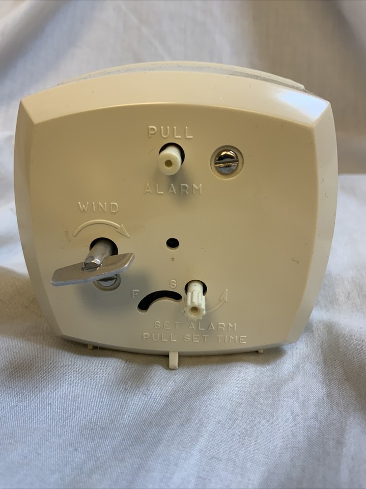 Vintage Nap Westclox Cream Alarm Clock | eBay