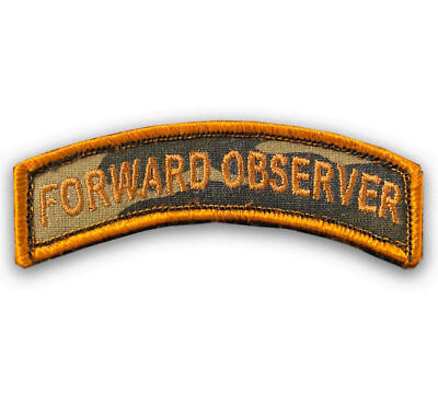 Forward Observer Tab Hook and Loop back Gold-Brown Camo FO Artillery ...