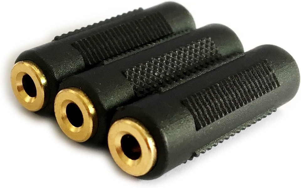 3.5mm Stereo Jack to 3.5mm Stereo Jack Female to Female Adapter ...