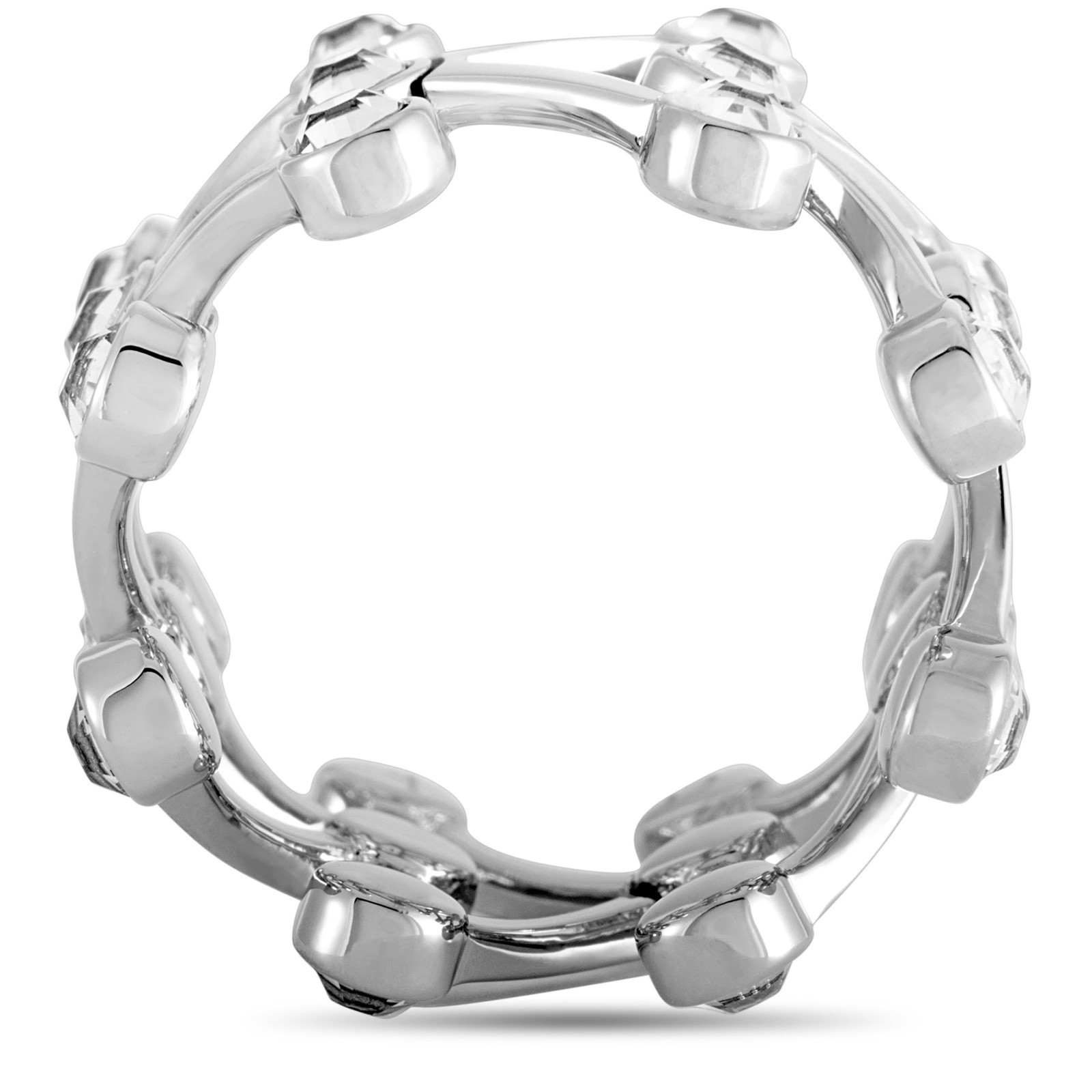 Swatch Dapper Queen Stainless Steel and Crystal Ring JRM061