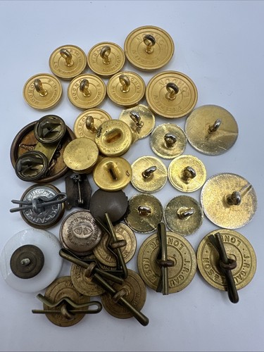Junk Drawer Lot of Suit Buttons & Pins - Ruptured Duck, Kenya Regiment ...