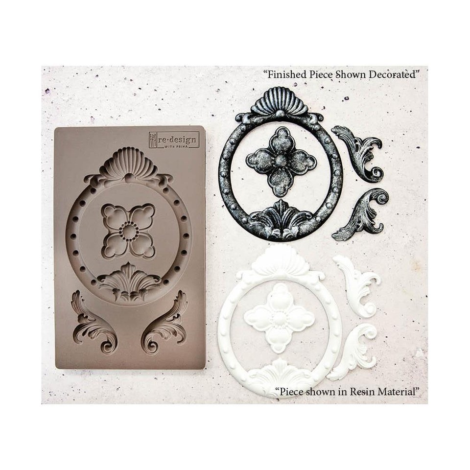 VINTAGE ART DECOR Mold Moulds for Crafters Clay Paper Crafting PRIMA ...