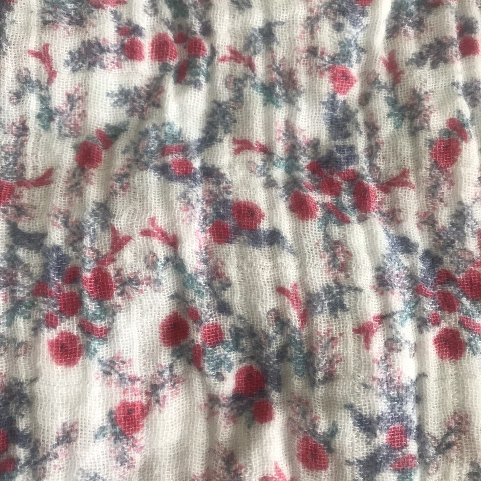 Jessica Simpson Floral Baby Lovey Blanket Swaddle Muslin Flowers 30x40 ...