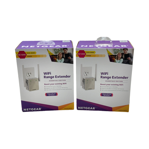 Pack of 2 NETGEAR WiFi Range Extender EX6120-100NAS AC1200 Dual Band ...