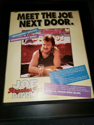 Joe Diffie Regular Joe Rare Original Promo Poster Ad Framed! | eBay
