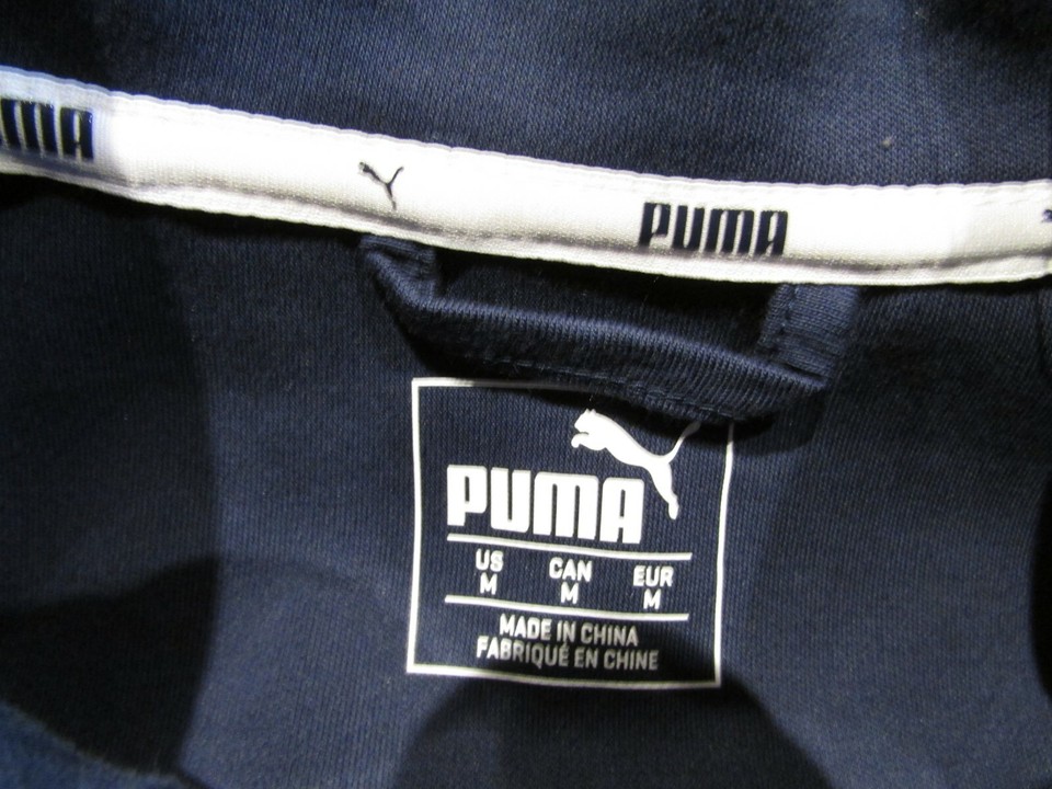 NEW PUMA NAVY BLUE FULL ZIP SWEATSHIRT MENS M SWEATSHIRT JACKET | eBay