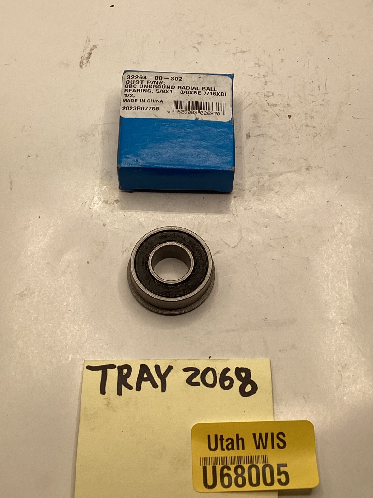 BGC Unground 32264-88-302 RADIAL FLANGED DEEP GROOVE BALL BEARING, 5/8 ...