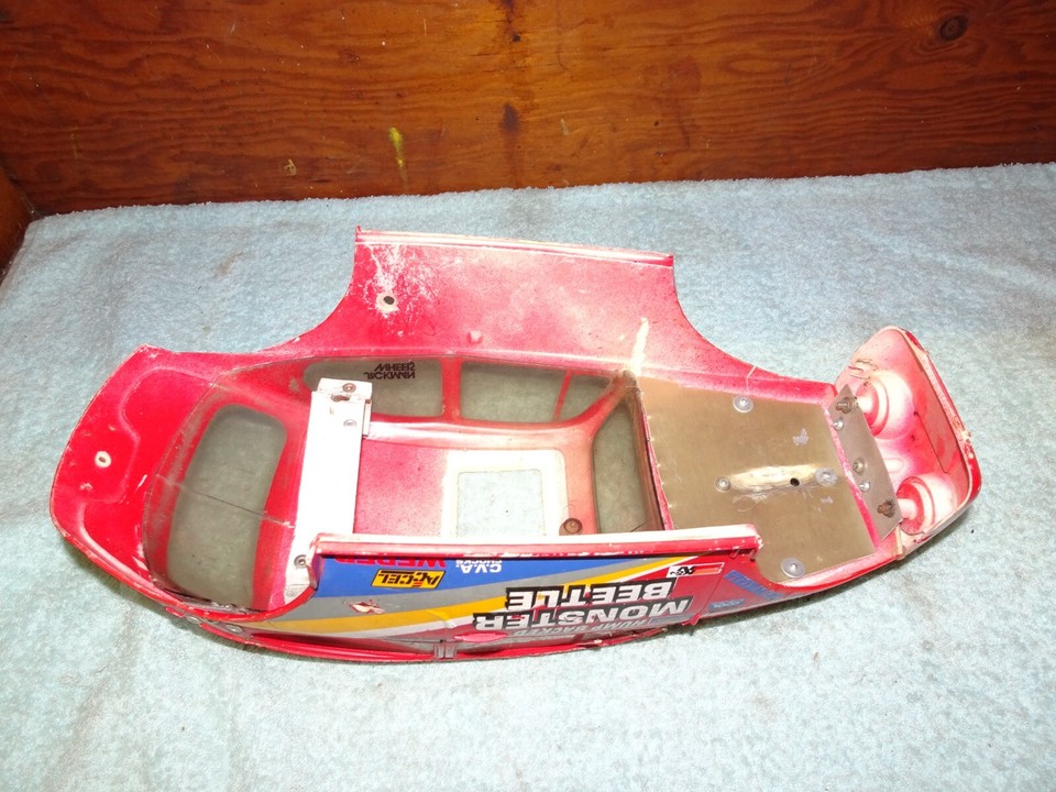 Vtg 1986 Tamiya Original Monster Beetle Body Shell Junkyard Cracks ...