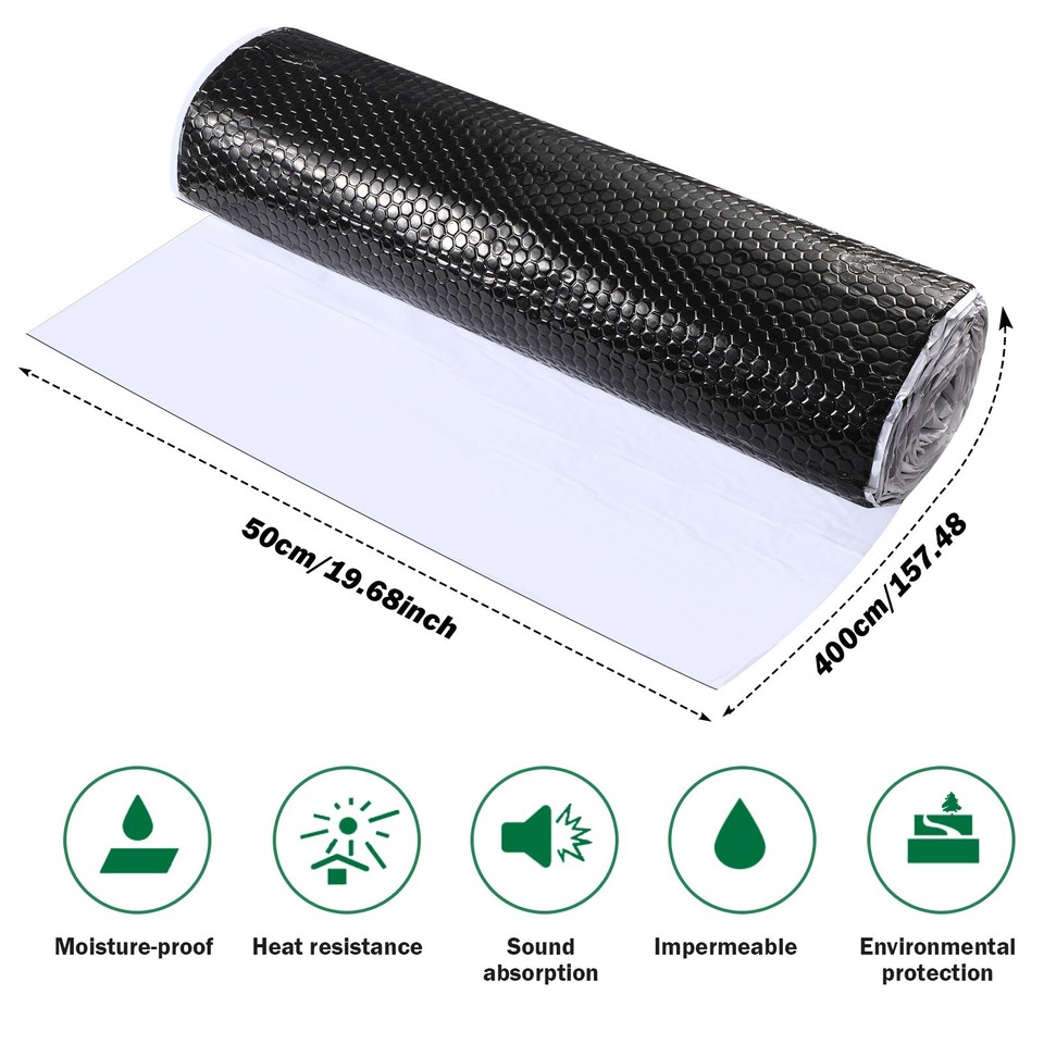 4M SOUND DEADENING PROOFING CAMPER VAN VW CAR BUTYL DEAD MAT·FOIL AUDIO ...