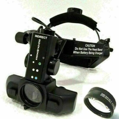 Wireless Rechargeable Binocular Indirect Ophthalmoscope with 20 D Lens ...