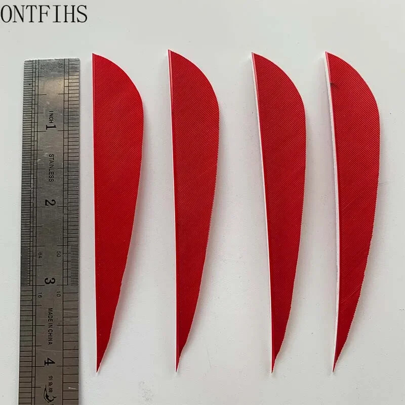 100PCS 4 Inch Parabolic Arrow Fletching Feathers Fletches RW LW | eBay
