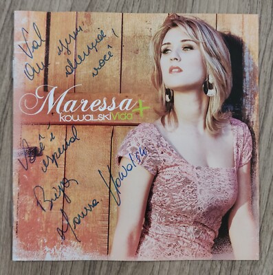 Maressa Kowalski Signed Vida CD Booklet RAD | eBay
