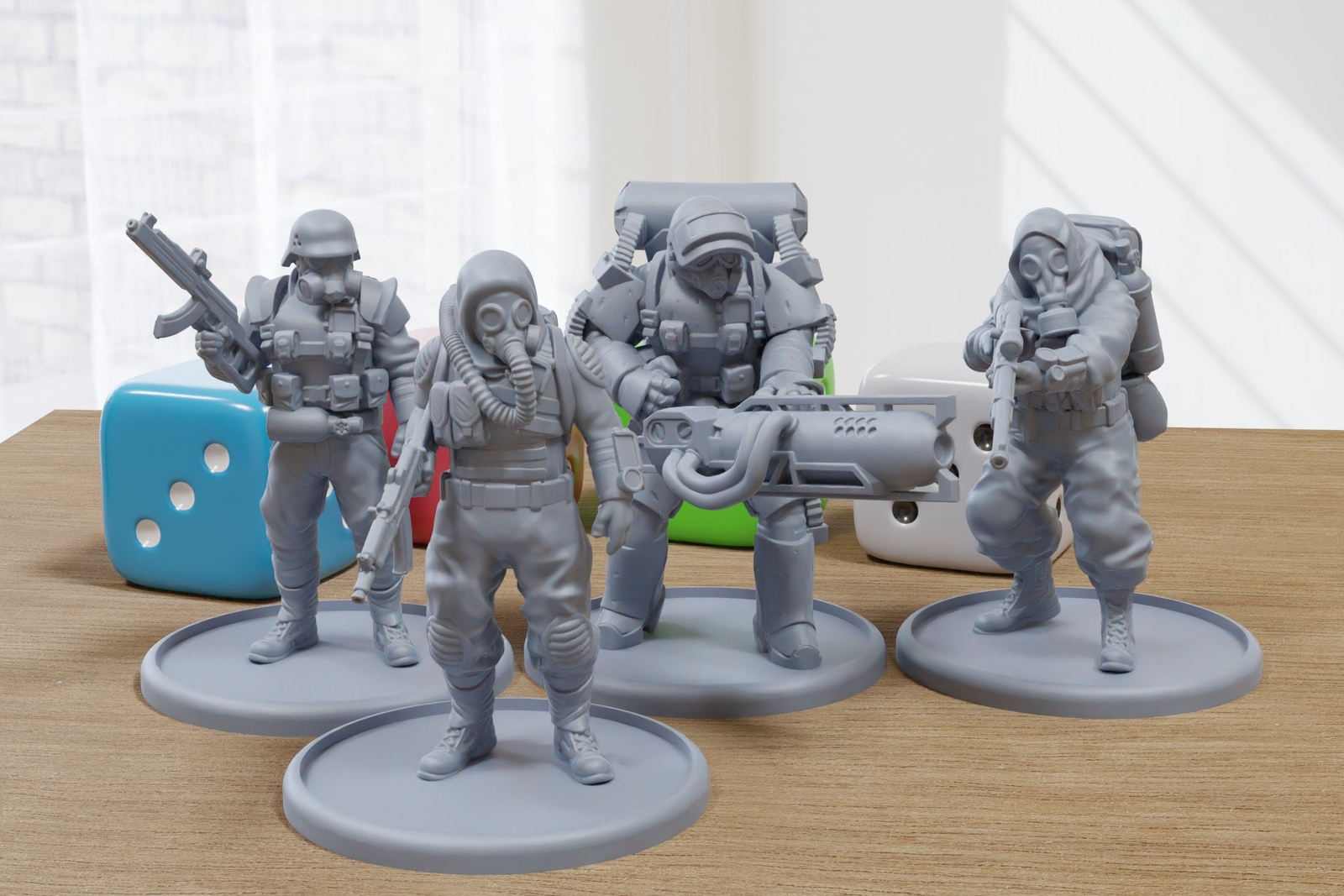 Heavy Stalkers Squad - 3D Printed Minifigure - Post Apocalyptic ...
