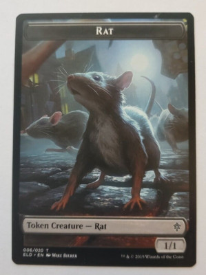 1x Rat Token (006) MTG Magic the Gathering Throne of Eldraine NM | eBay