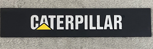 Vtg CATERPILLAR Emblem CAT Cast Metal Nameplate Black & Yellow Logo 9 ...