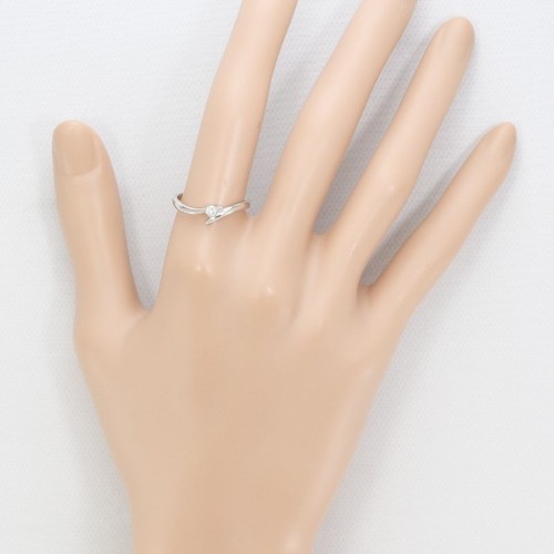 Jewelry Platinum PT900 ring 13.5Japan size Diamond About3.2g Free ...