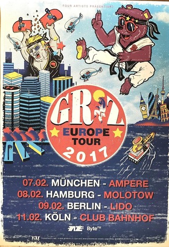 GRIZ 2017 TOUR + orig.Concert Poster -- Konzert Plakat - DIN A1 | eBay