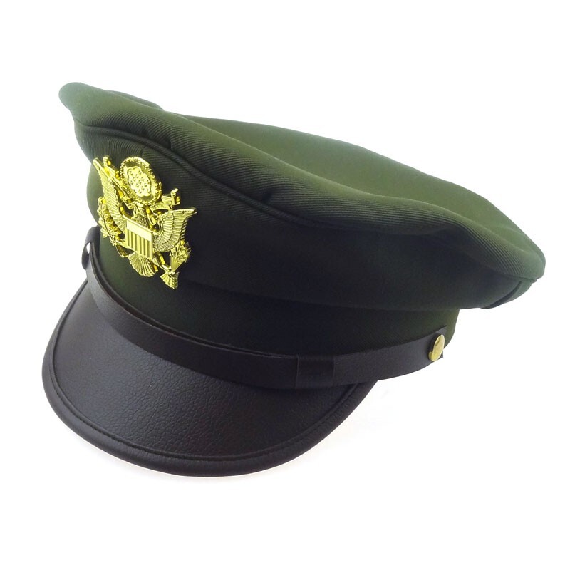 WW2 US Army Air Corps Officer Crusher Hat Military Cap With Golden ...