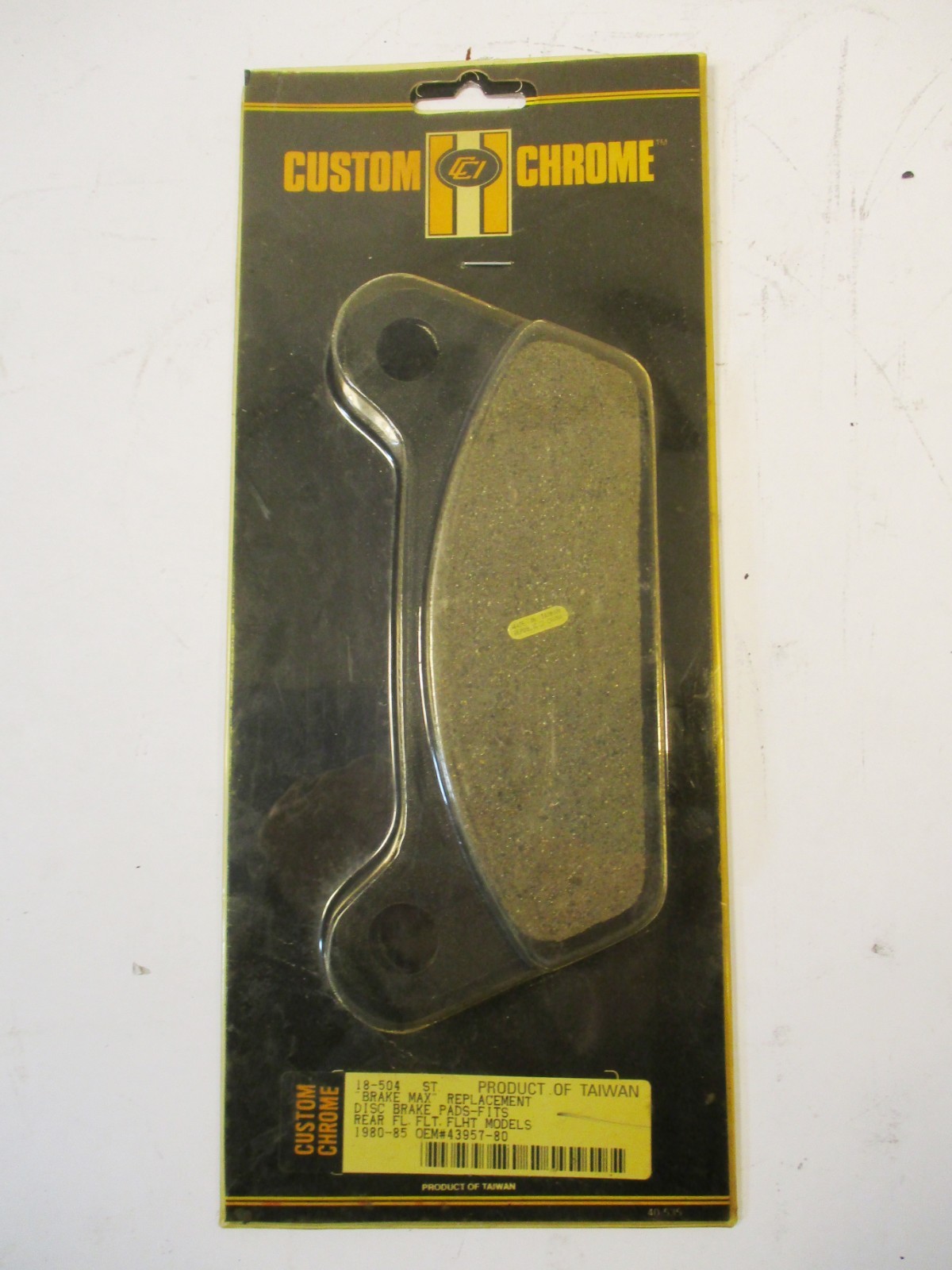 CUSTOM CHROME HARLEY DAVIDSON FL FLT FLHT REAR BRAKE PADS 18-504 kc | eBay