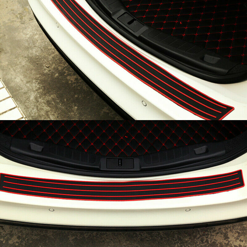 Car SUV Rear Bumper Sill / Protector Plate Rubber Cover Guard Pad ...