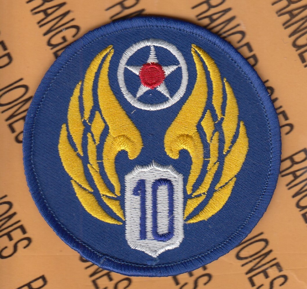 USAAF Army Air Force 10th Air Force modern veterans patch m/e | eBay