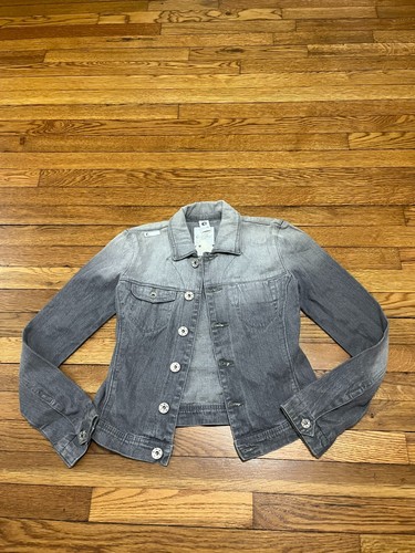akdmks Y2k Women's Size Small Moto Gray Denim Jacket Motorcycle NWT | eBay