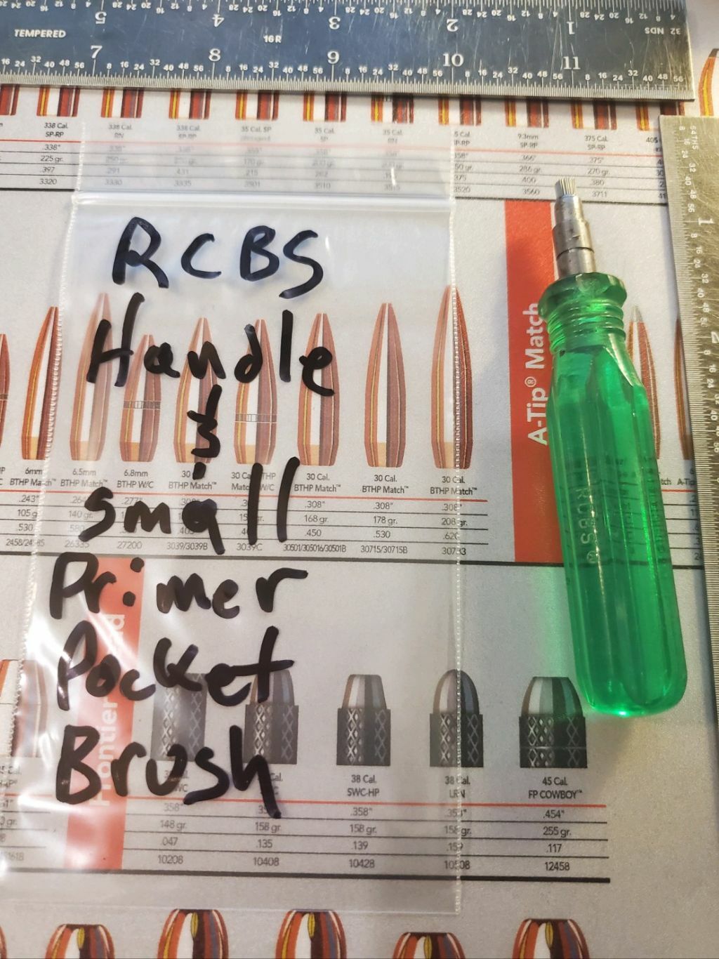 Vintage RCBS Accessory Handle & Small Primer Pocket Brush | eBay