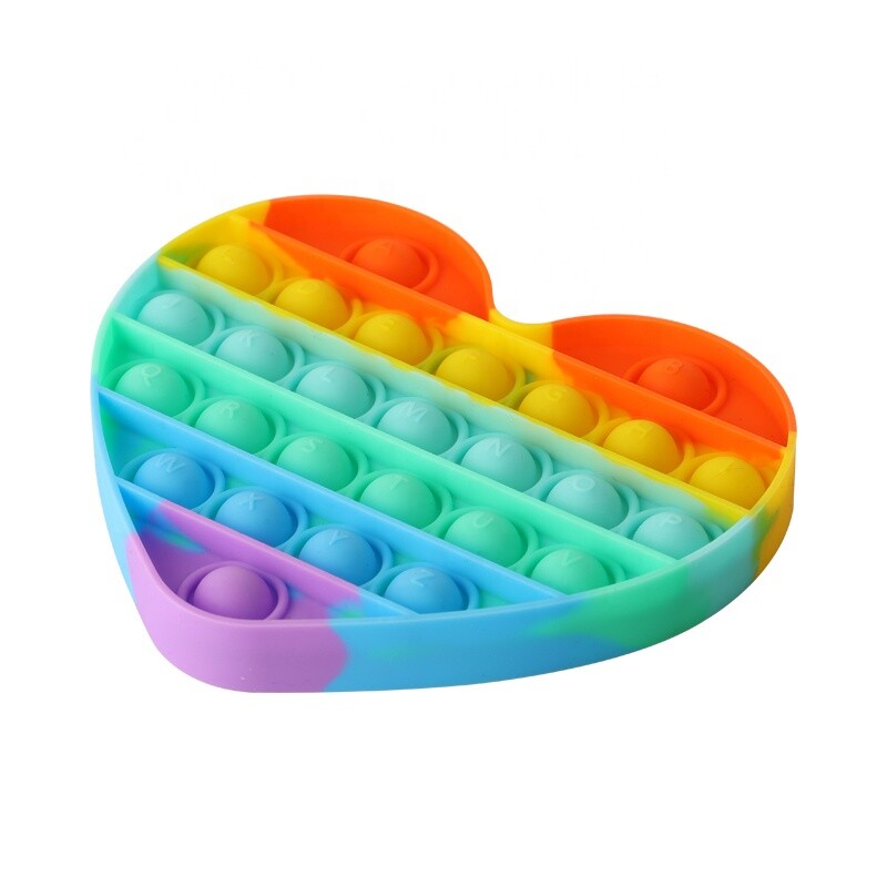 Popit Fidget Toy Push Bubble Sensory Stress Relief Kids Family Square ...