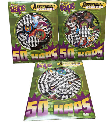 Rare Vintage *NEW* 1995 Street Kaps Pogs 50 Kaps Assortment Pack VTG ...