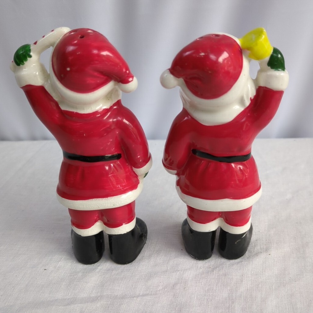 Vtg Christmas Holiday Santa Claus St Nick Salt & Pepper Shakers Japan ...