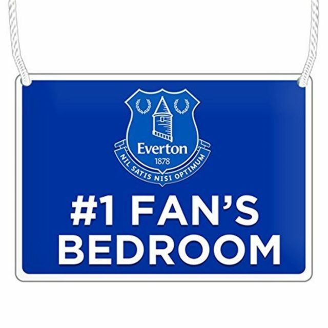 Everton FC Bedroom Sign No1 Fan Official Licensed Product for sale ...