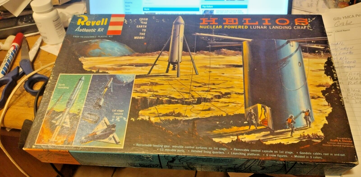 Revell Space Age Model Kits 1957 1959 VOSTOK, Revell H 1844 (1969)