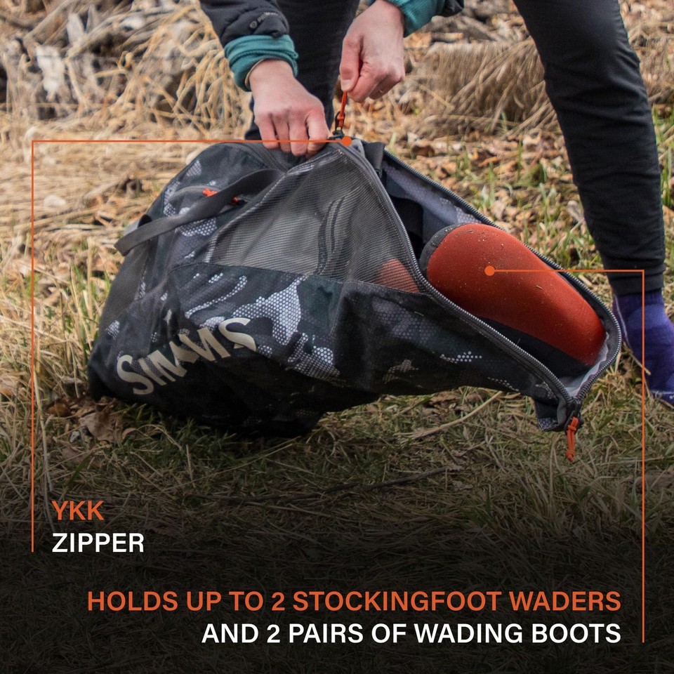 Simms Taco Wader Bag - Wader Storage Duffel, Changing Mat for Hunting ...