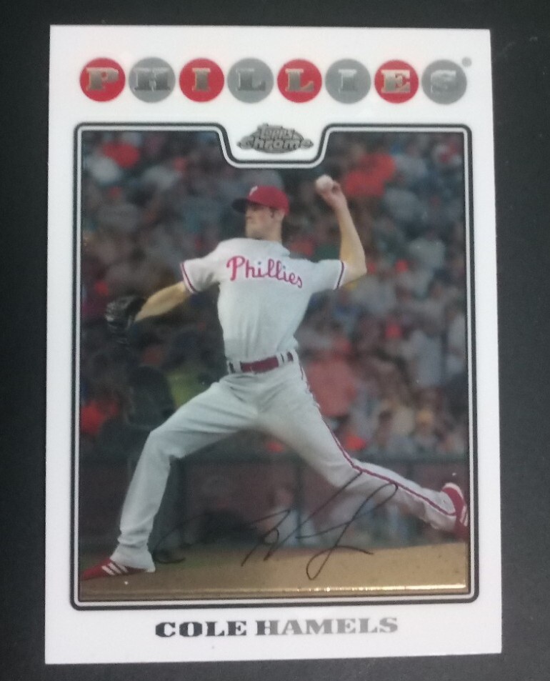 2008 Topps Chrome Baseball - #10 Cole Hamels Philadelphia Phillies | eBay