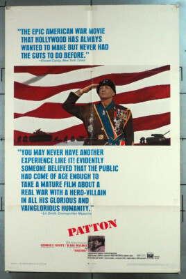 PATTON (1970) 31040 Movie Poster (27x41) Folded George C. Scott as ...