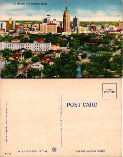 Skyline View San Antonio Texas TX Postcard | eBay