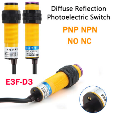 Infrared Diffuse Reflection PNP NPN Proximity Sensor Photoelectric ...