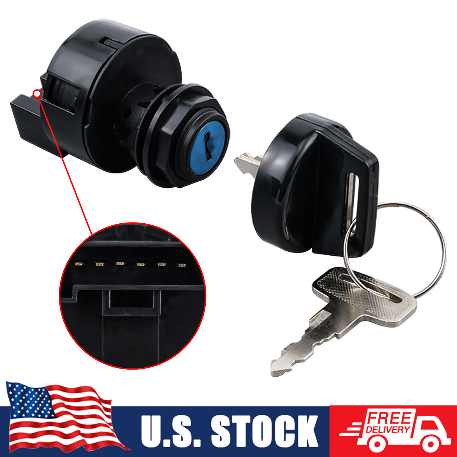 Ignition Switch Kit 2 Keys For Polaris Ranger 570 2012-2018 Ranger XP ...
