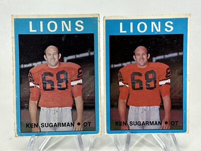 1972 O-PEE-CHEE OPC Card CFL Canadian Football 51 BC Lions Ken Sugarman ...